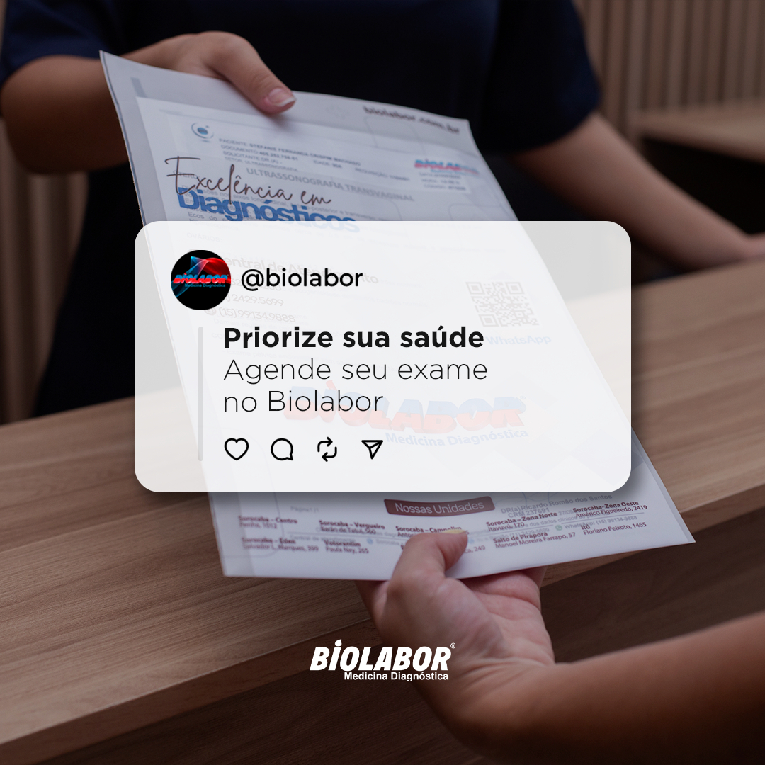 Agende seu exame no Biolabor - Biolabor